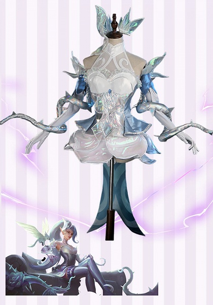 League of Legends Crystal Rose Zyra Cosplay Costume