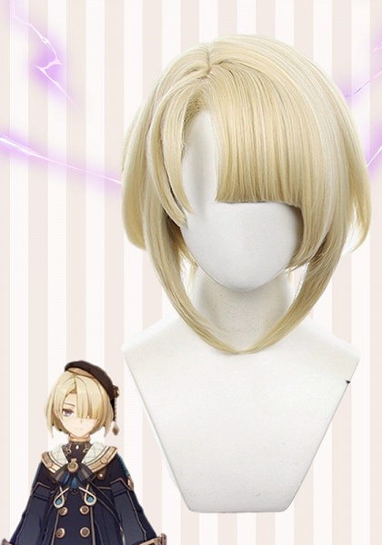 Genshin Impact Freminet Blonde Cosplay Wig
