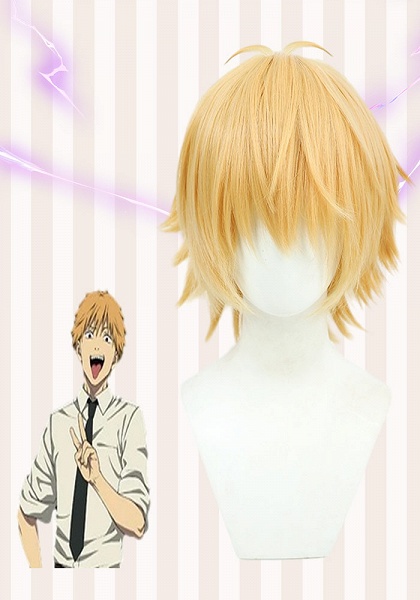 Chainsaw Man Denji Yellow Cosplay Wig
